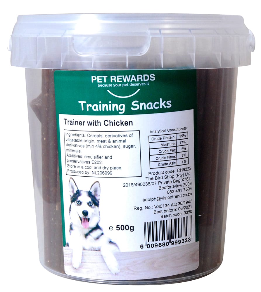 Trainer with Chicken - 8 x 500g Tubs - Pet Rewards
